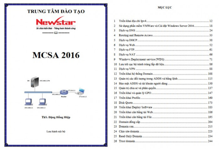 Giáo trình MCSA PDF