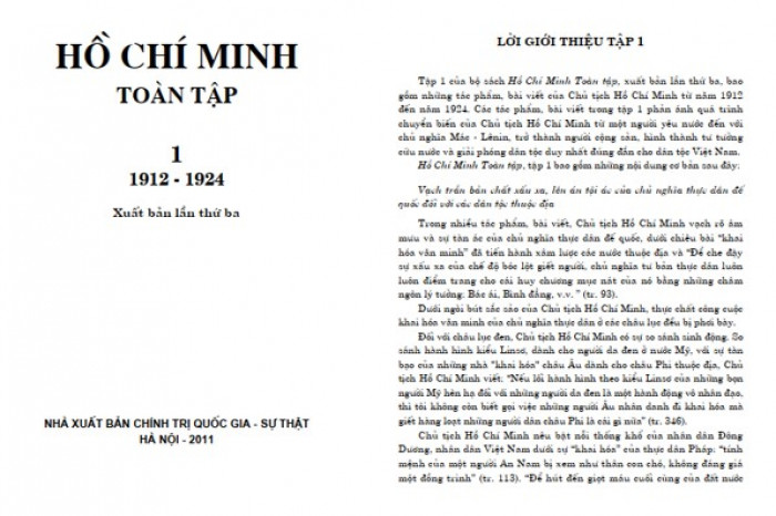 Hồ Chí Minh Toàn Tập tập 1 PDF